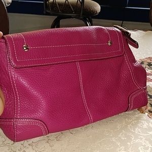 Coach | Bags | Fushia Leather Coach Shoulder Bag | Poshmark